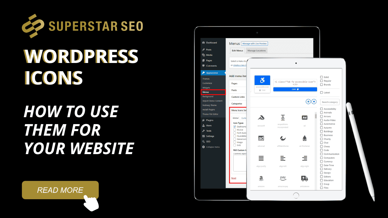 WordPress Icons - Superstar SEO Blog
